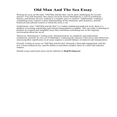 Old Man And The Sea Essay.pdf