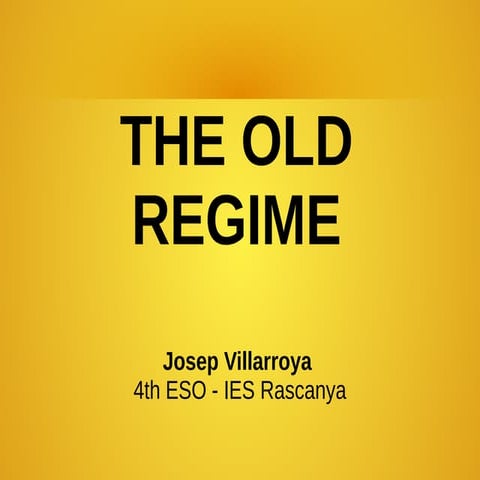Unit 1-Old regime | PPT