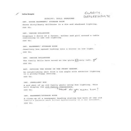Old Script- Draft 1 | PDF