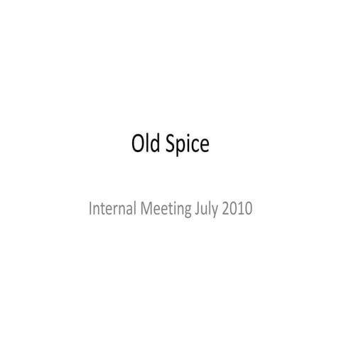 Old Spice | PPT
