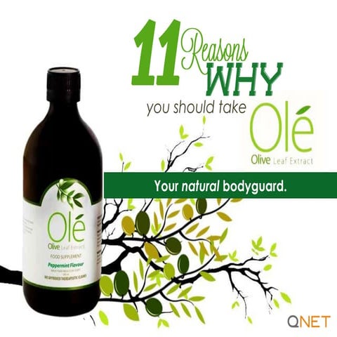 11 Reasons to Take Ole Olive Leaf Extract by QNET | PPTX