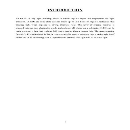 Oled seminar report | DOC