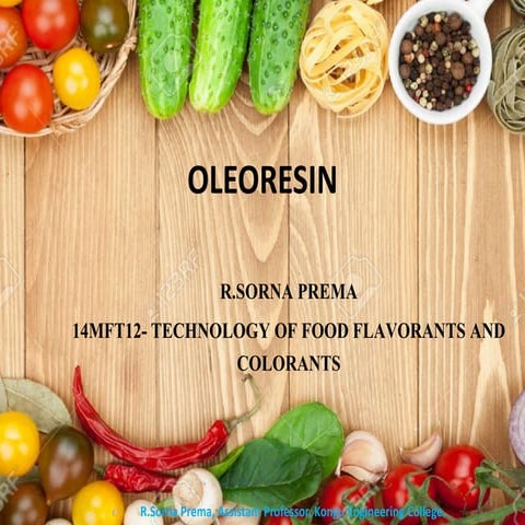 Oleoresin | PDF