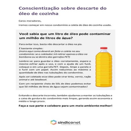 descarte de oleo | DOCX