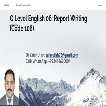 O level English 06. Report Writing (code 106).pptx