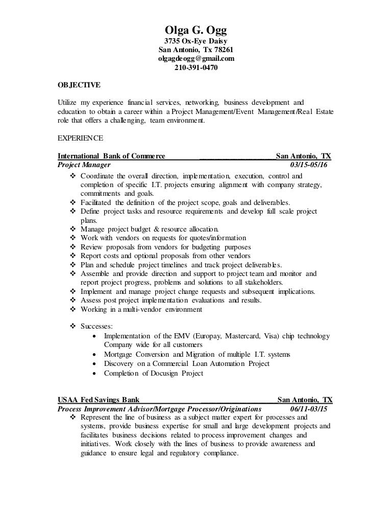 Olga's 2016 project resume