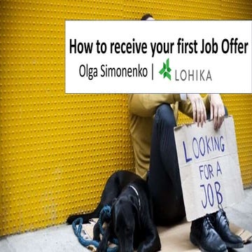 How to receive your first Job Offer | PPTX