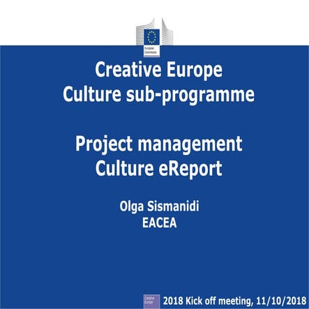 Creative Europe 2014-2020. Performance Monitoring Framework - Culture ...