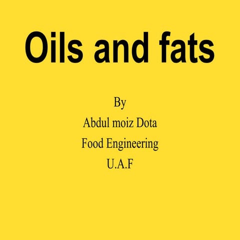 oli & fat Assignment no 6 | PPT