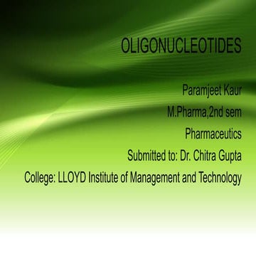 Oligonucleotides | PDF