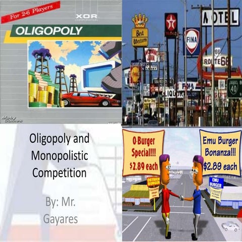 Oligopoly and monopolistic competition | PPTX