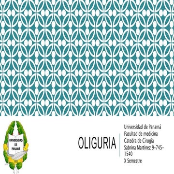 OLIGURIA | PDF