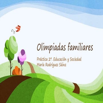 Olimpiadas familiares | PPTX