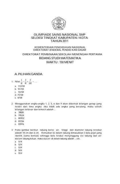 Soal ulangan matematika kls xii peluang | DOCX
