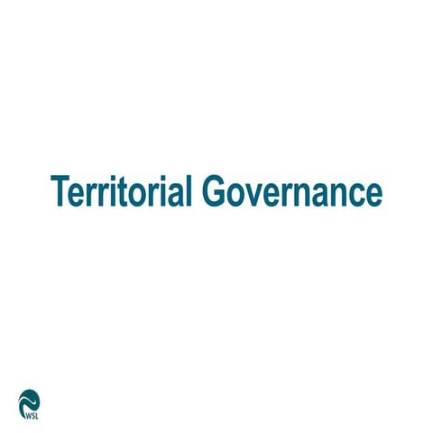Territorial Governance in Strategic Spatial Planning Processes | PPTX