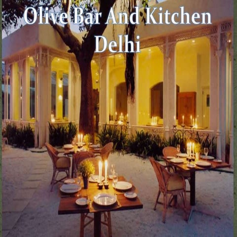 Olive bar and kitchen presentation | PPTX