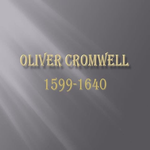 Oliver Cromwell | PDF