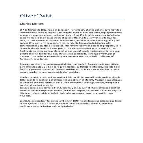 Oliver twist de nabil | DOC
