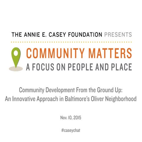 Community Development from the Ground Up: An Innovative Approach in ...