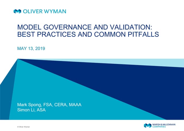 Model Governance And Validation Best Practices And Common Pitfalls Ppt 0066