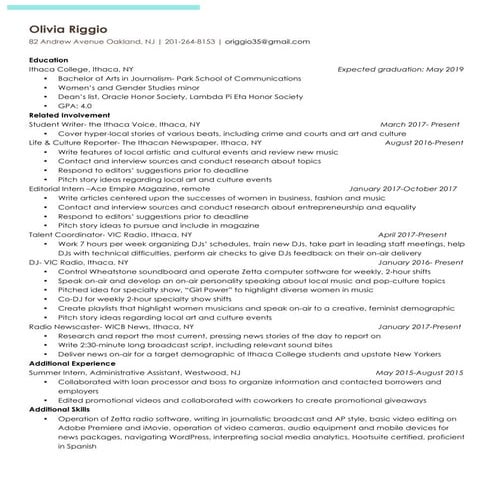 Margaret Gorman Resume | DOCX