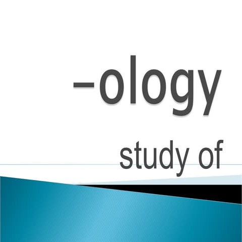 Ology vocabulary words | PPT