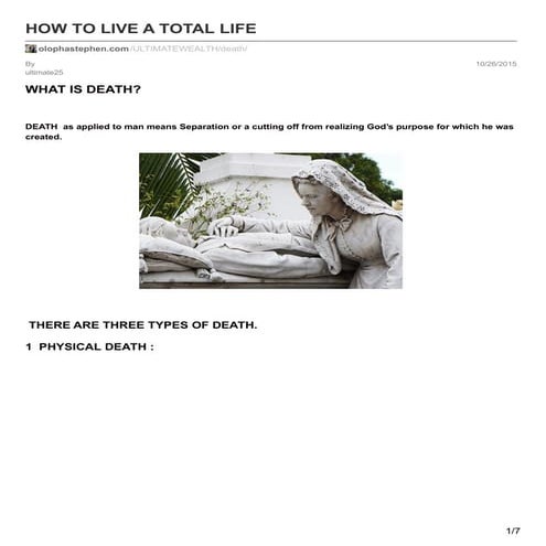 What is death ? | PDF