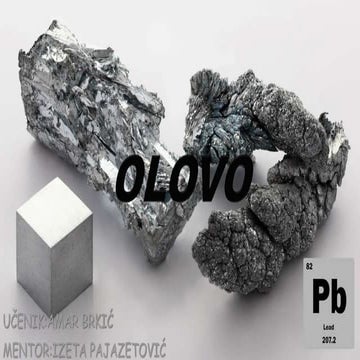 Olovo | PPTX