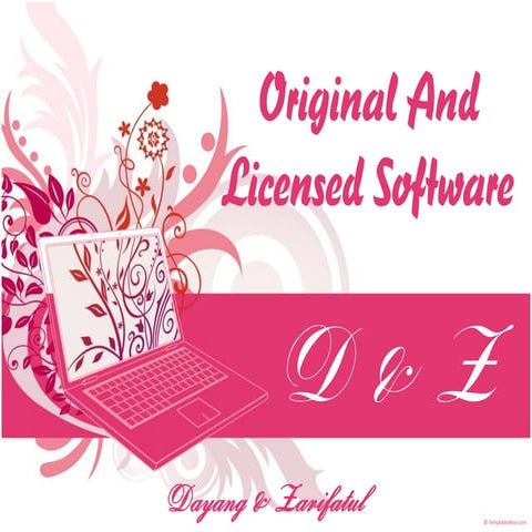 Original and Licensed Software | PDF