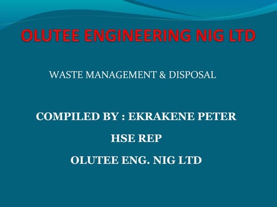 Waste disposal and treatment in microbiological laboratory | PDF