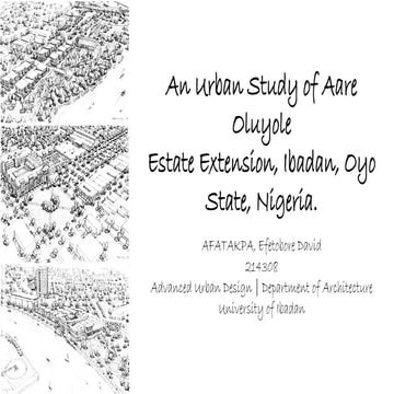 An Urban Study of Aare, Oluyole Estate Extension, Ibadan, Nigeria.pdf