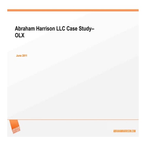 AHLLC Case Study: OLX | PDF