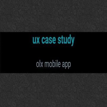 Olx case study | PDF