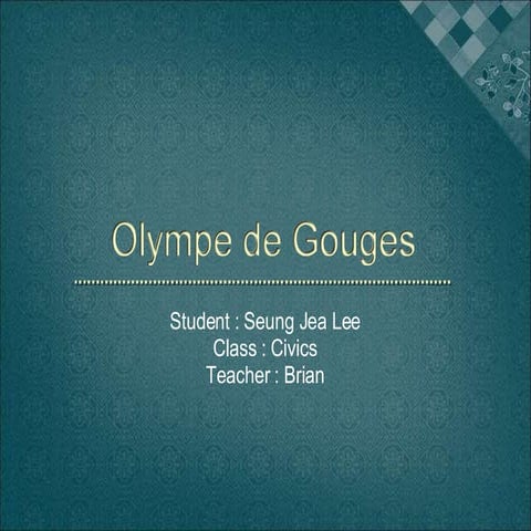 Olympe De Gouges | PPT