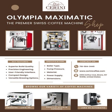 Olympia Maximatic The Ultimate Swiss Coffee Machine Cerini Coffee.pdf
