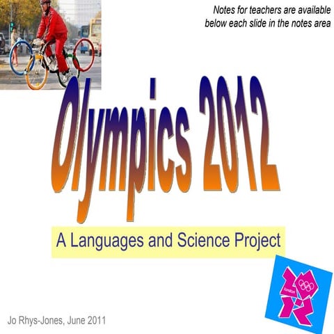Olympic 2012 Languages/Science Project power point | PPT