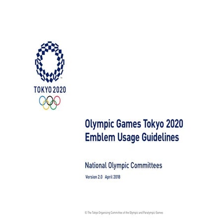 2020 Olympic Games Tokyo Emblen Usage Guidelines | PDF