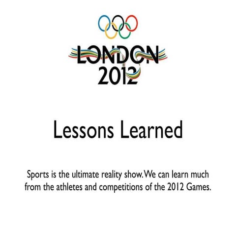Olympic Lessons Learned | KEY