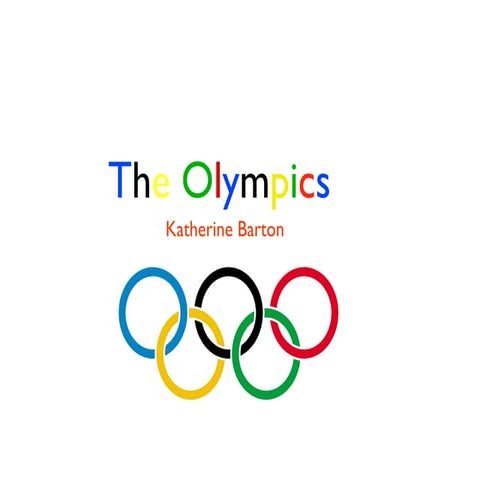 Olympics katherine barton | PPT