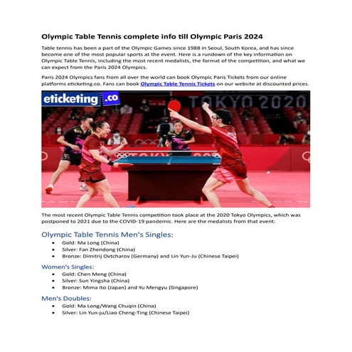 Olympic Table Tennis for Paris 2024 Infographic.pdf