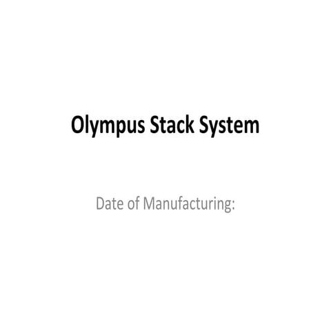 Olympus stack system | PPT