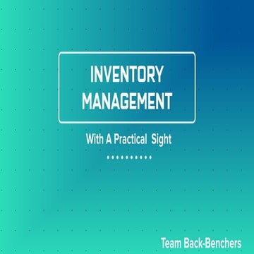 Inventory Management | PPT