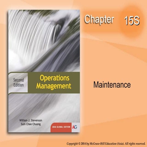 Operations management maintenance operations | PPT