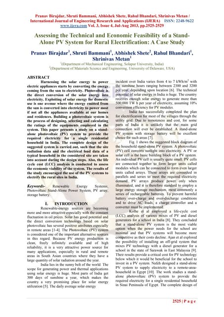 Design Aspect of Standalone PV system | PPTX | Gas and Electric | Home ...