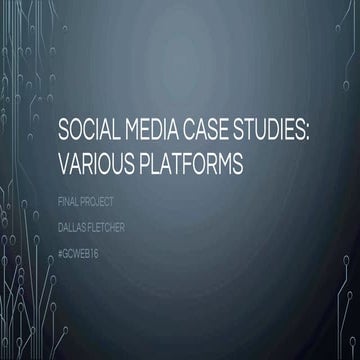 Social media case studies | PPTX