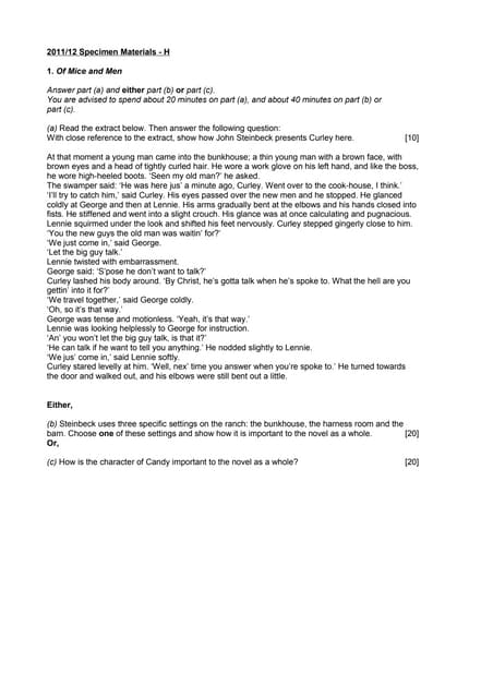 Blood Brothers: Mickey and Edward extract | DOCX