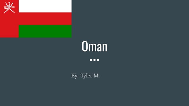 PPT of Oman | PPT