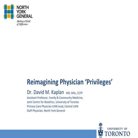 Reimagining Physician ‘Privileges’ | PPT | Healthcare Industry | Industries
