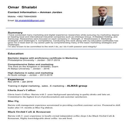 Omar shalabi resume | PDF