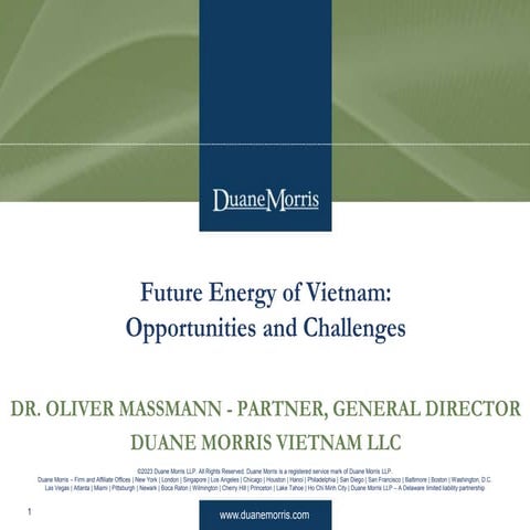 VIETNAM - ENERGY MASTER PLAN 2021 - 2030 WITH BACKUP BY CPTPP and ...